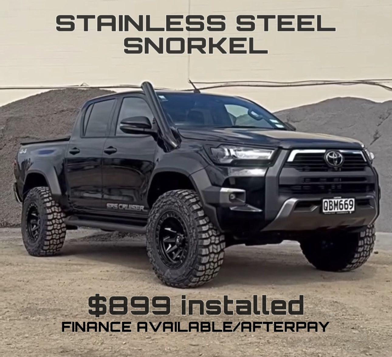 HILUX STAINLESS SNORKEL (2015-2026) – Nucleus Custom Ute's and SUV's
